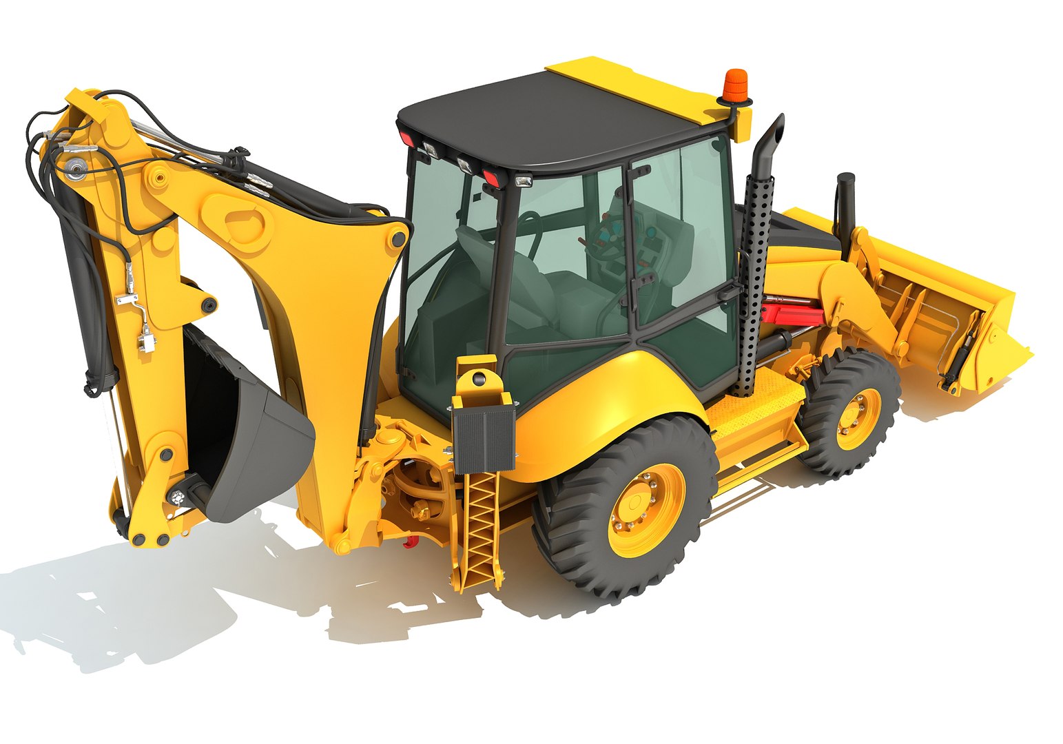 3D Backhoe Loader - TurboSquid 1399896