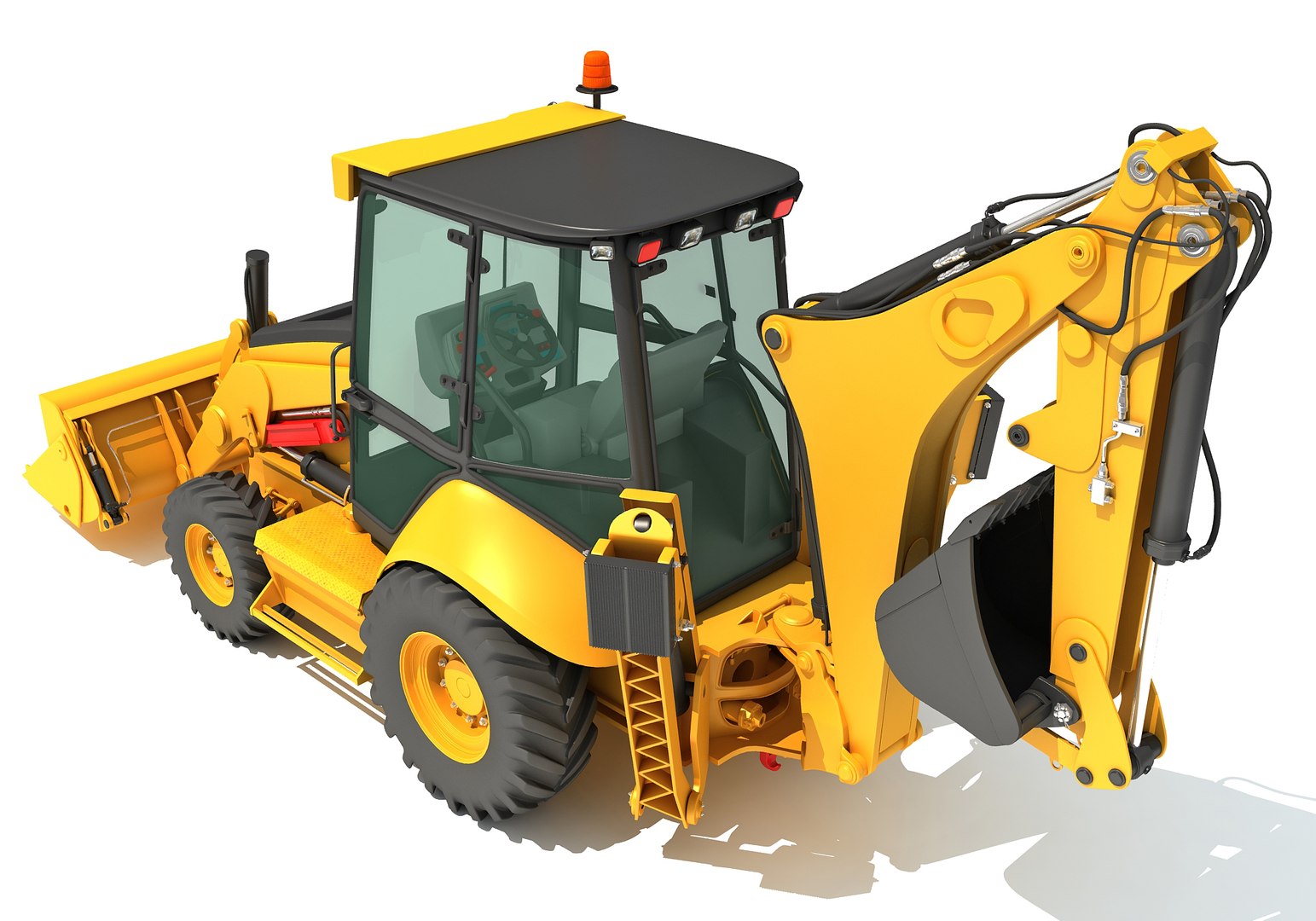 3D Backhoe Loader - TurboSquid 1399896