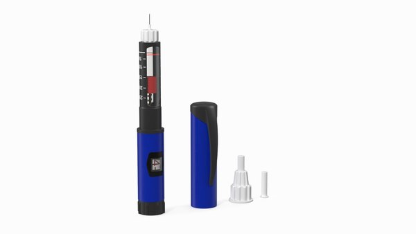 modelo 3d Smart Insulin Pen 250ml Blue - TurboSquid 2089600