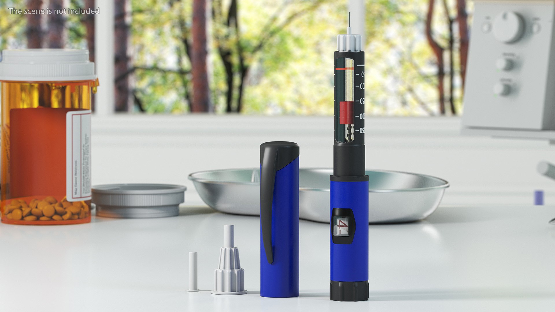 3D Model Smart Insulin Pen 250ml Blue - TurboSquid 2089600