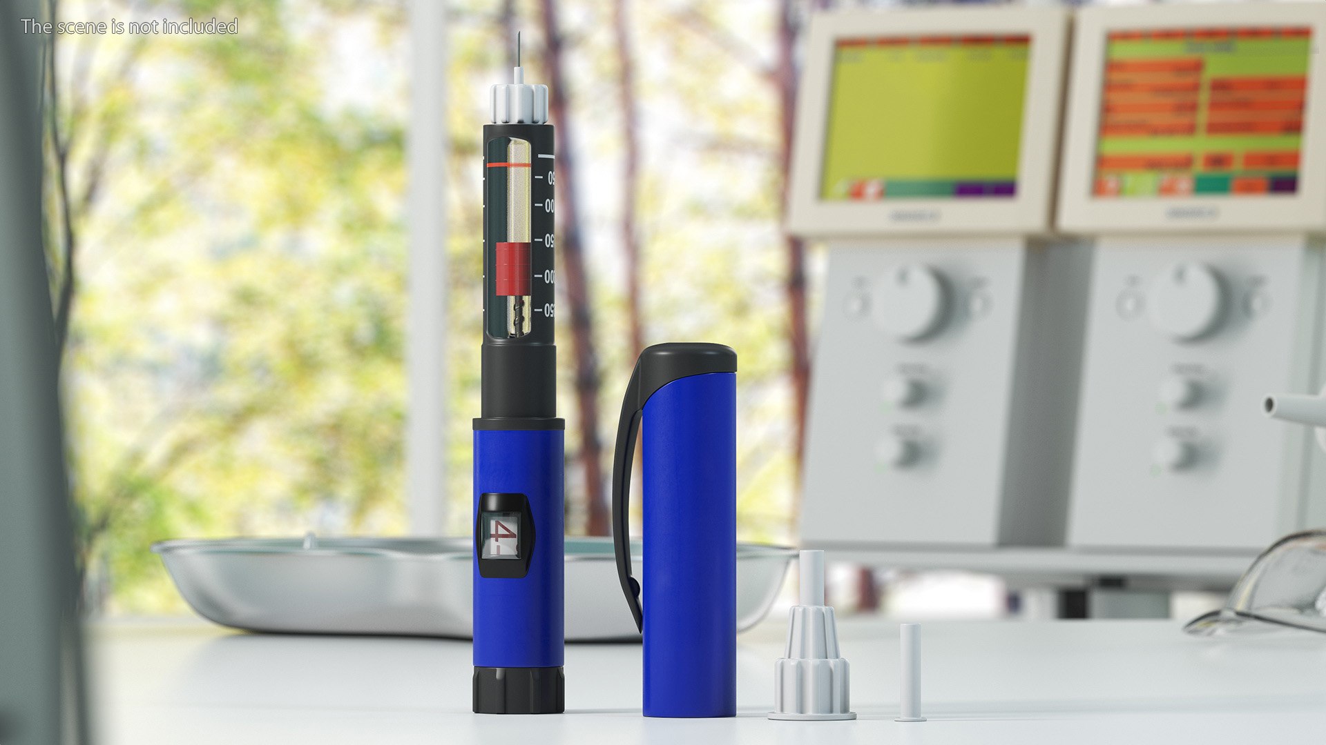 3D Model Smart Insulin Pen 250ml Blue - TurboSquid 2089600