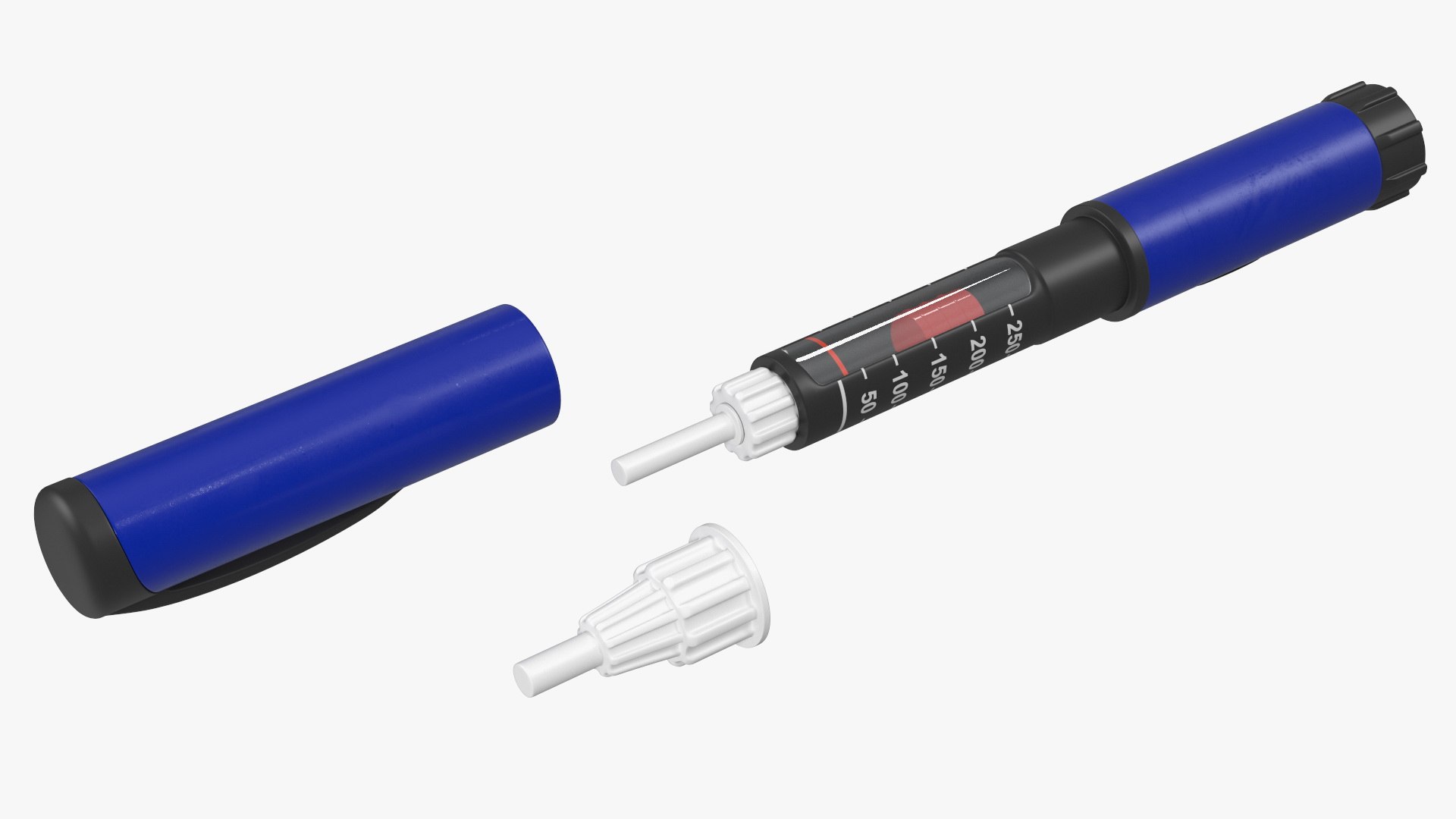 3D Model Smart Insulin Pen 250ml Blue - TurboSquid 2089600