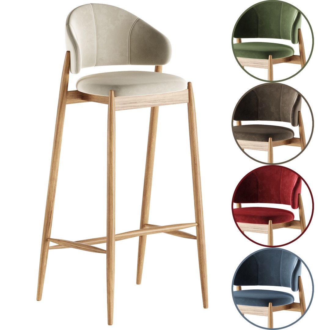 Bar Stool Family Look 3D - TurboSquid 2102197