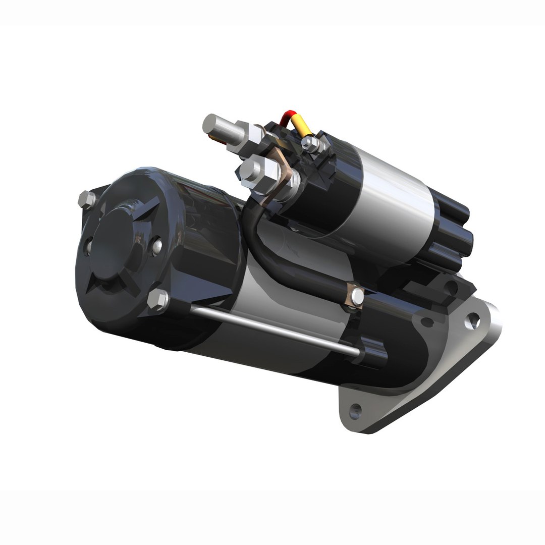 Starter Motor 3d Model