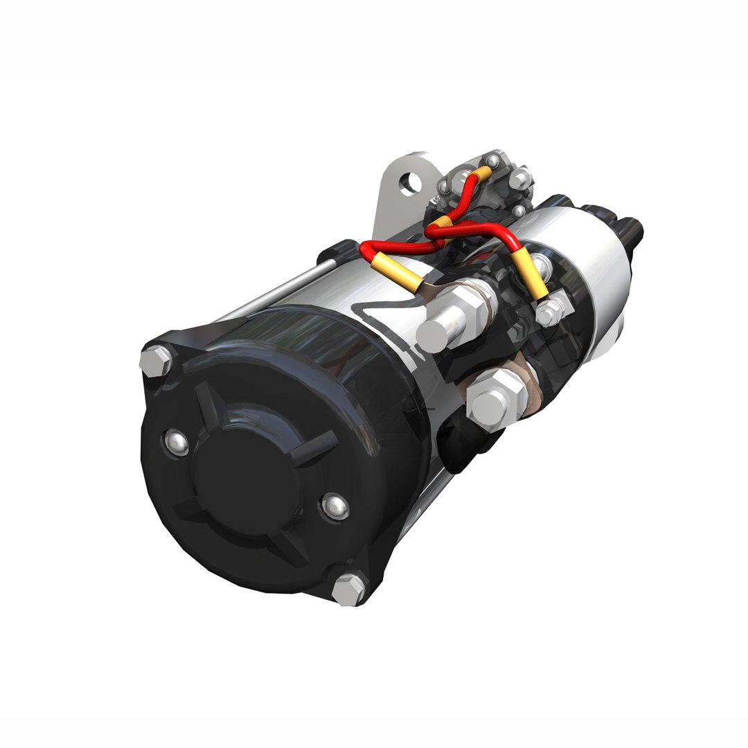 Starter Motor 3d Model