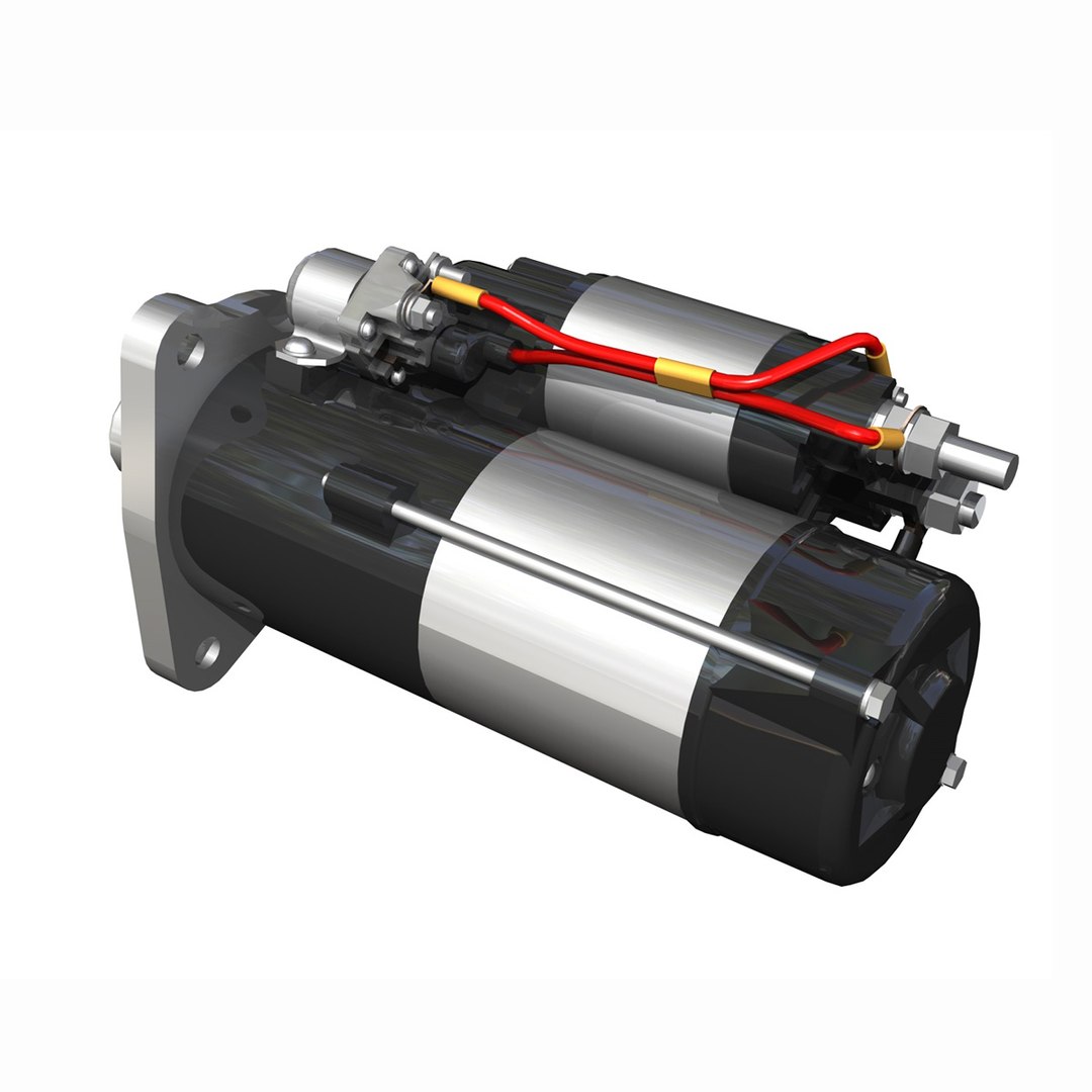 Starter Motor 3d Model
