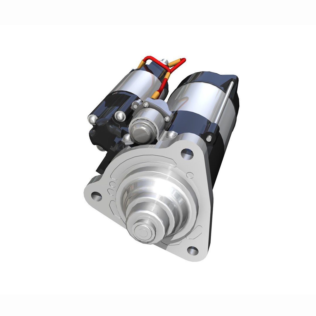 Starter Motor 3d Model