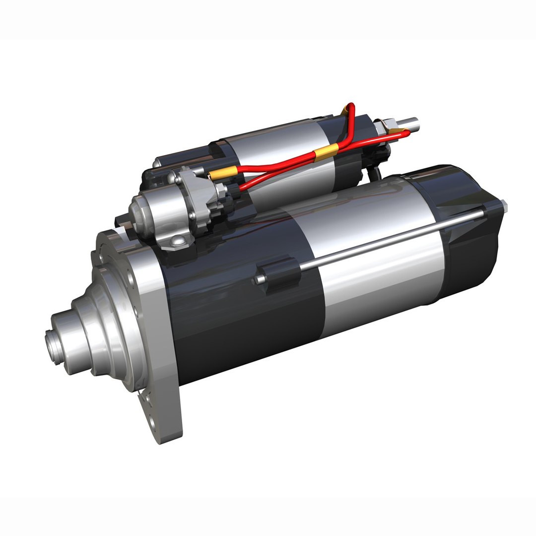 Starter Motor 3d Model