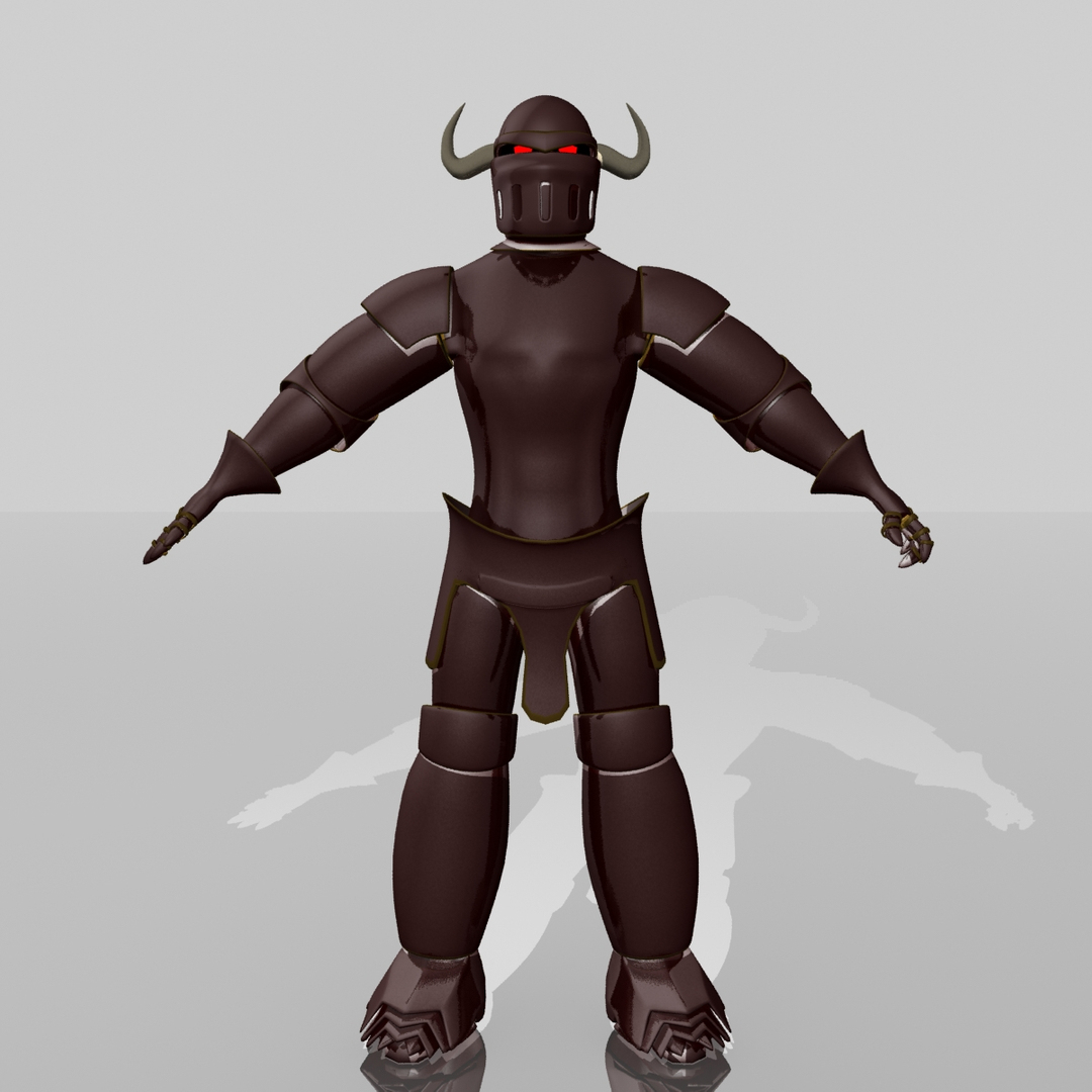 3d model knight dark