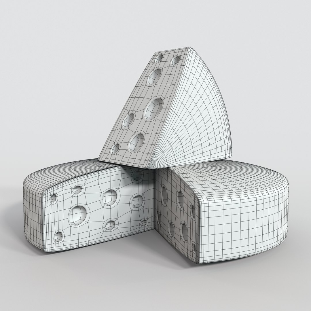 3D Cheese Model - TurboSquid 1553160