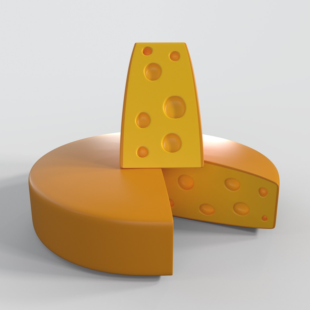 3D Cheese Model - TurboSquid 1553160