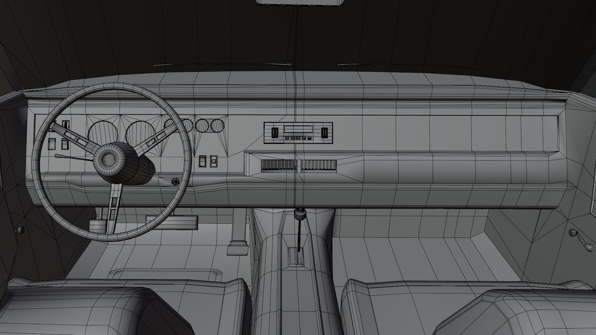 3D Model 1960s Muscle Car - Interior And Exterior - TurboSquid 2240060