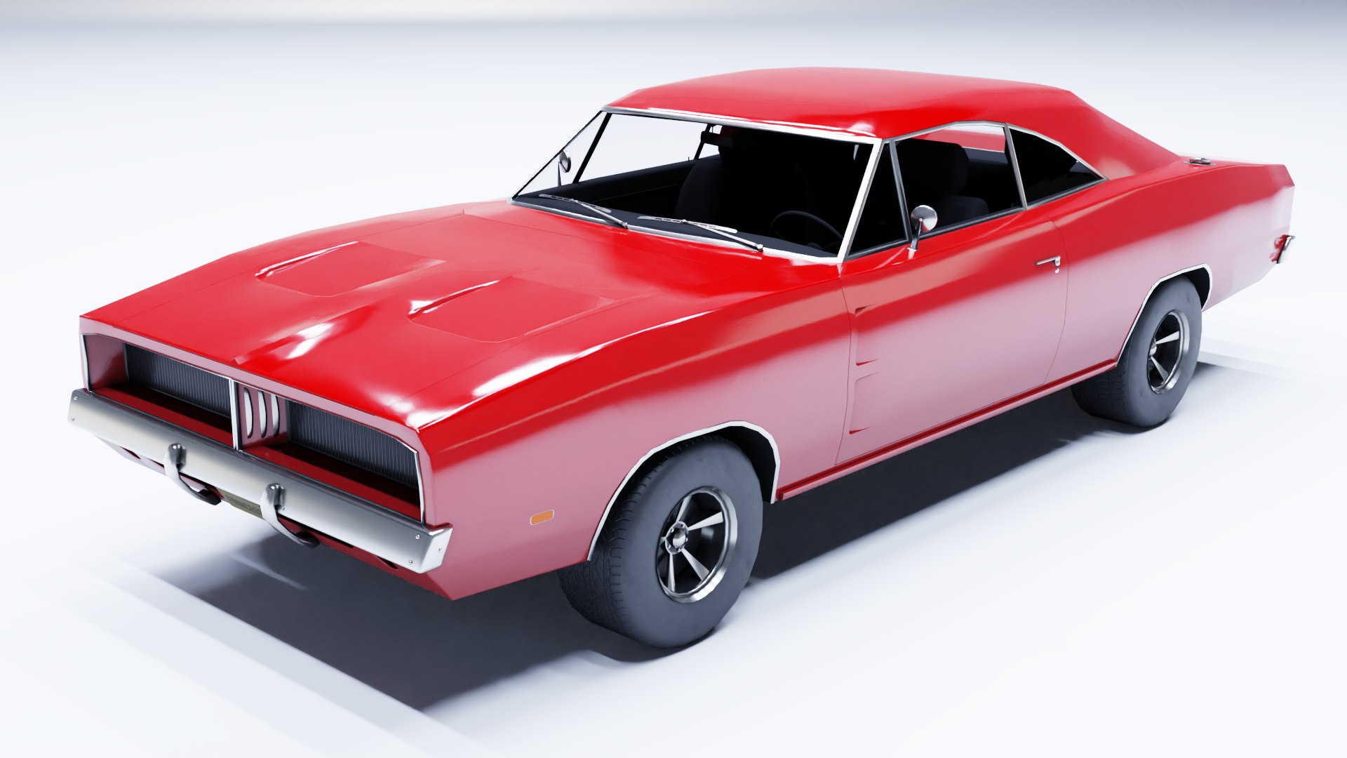 3D Model 1960s Muscle Car - Interior And Exterior - TurboSquid 2240060