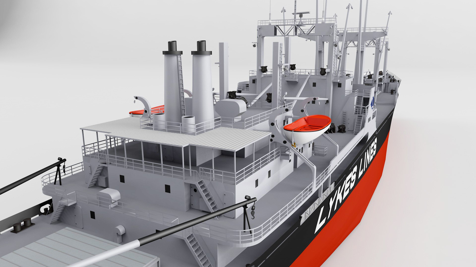 3D Cargo Ship Solon Turman Vessel 1961 - TurboSquid 1975046