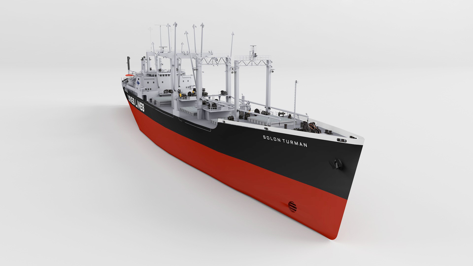 3D Cargo Ship Solon Turman Vessel 1961 - TurboSquid 1975046