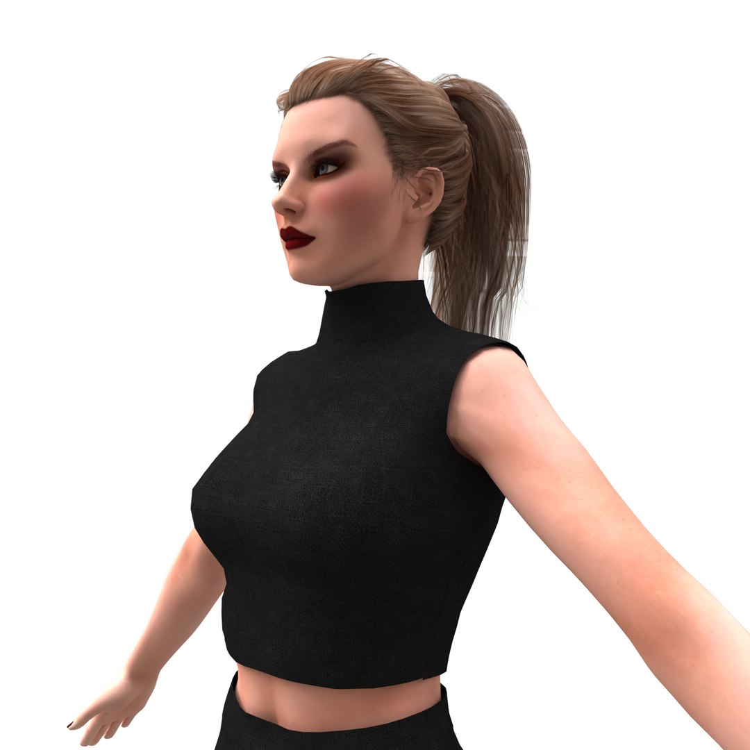 Realistic Female Character Model - TurboSquid 1627933