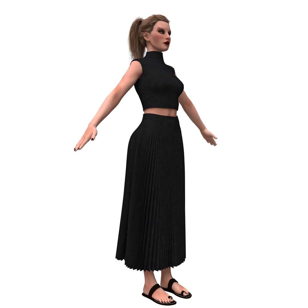 Realistic Female Character Model - TurboSquid 1627933