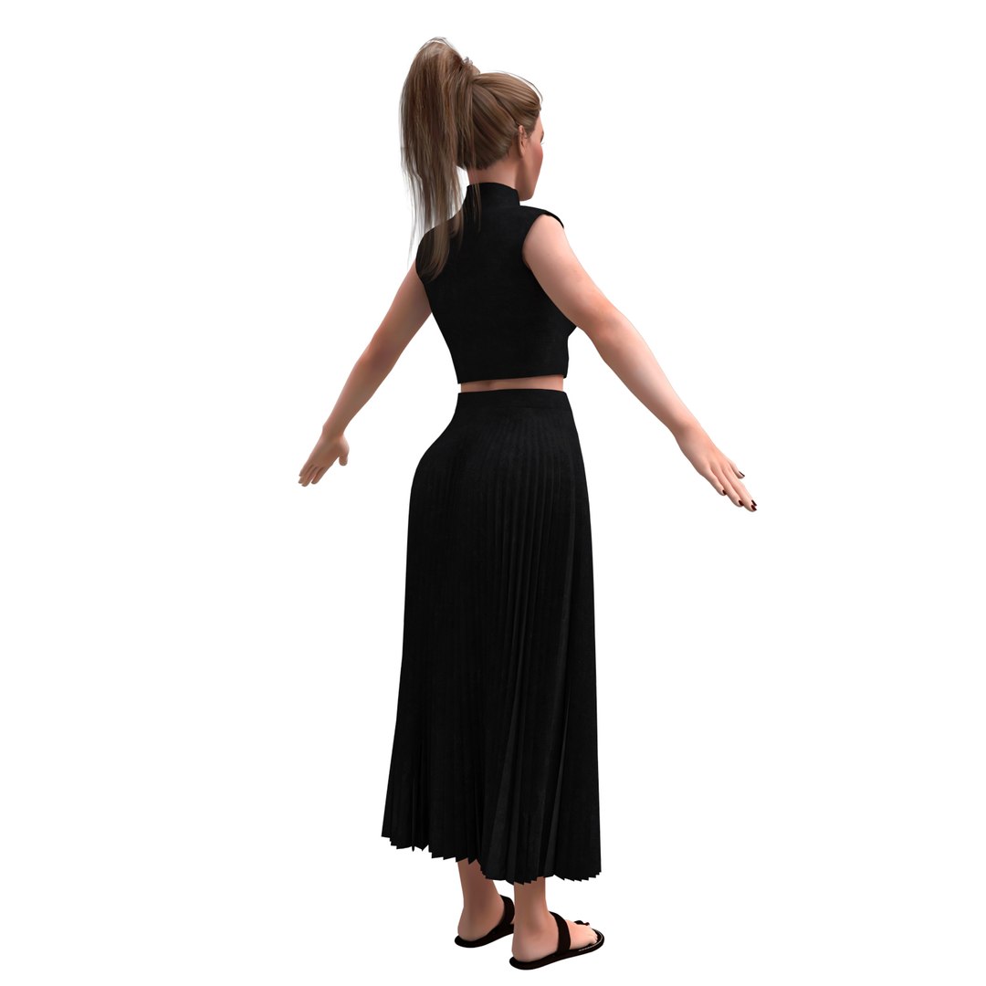 Realistic Female Character Model - TurboSquid 1627933