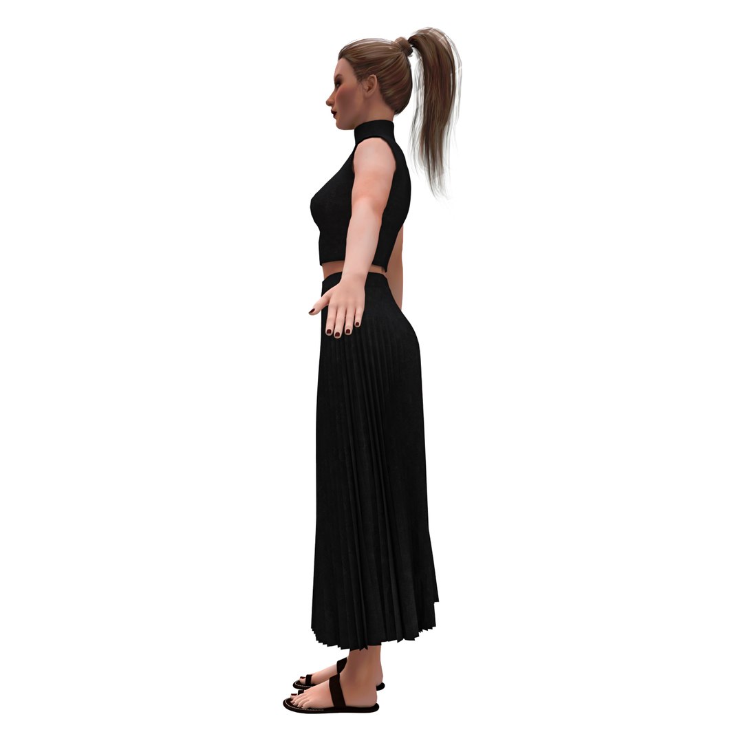 Realistic Female Character Model - TurboSquid 1627933