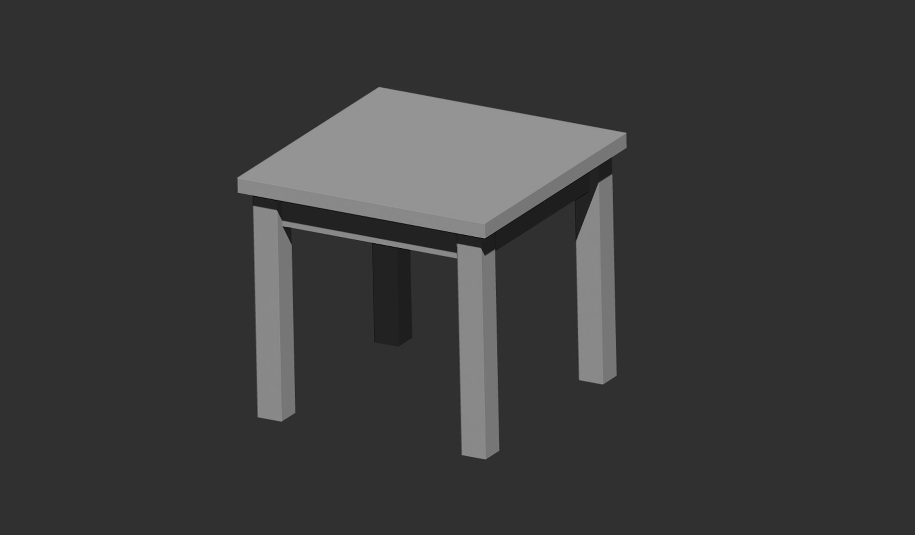3D Square Desk 01 - TurboSquid 2087894