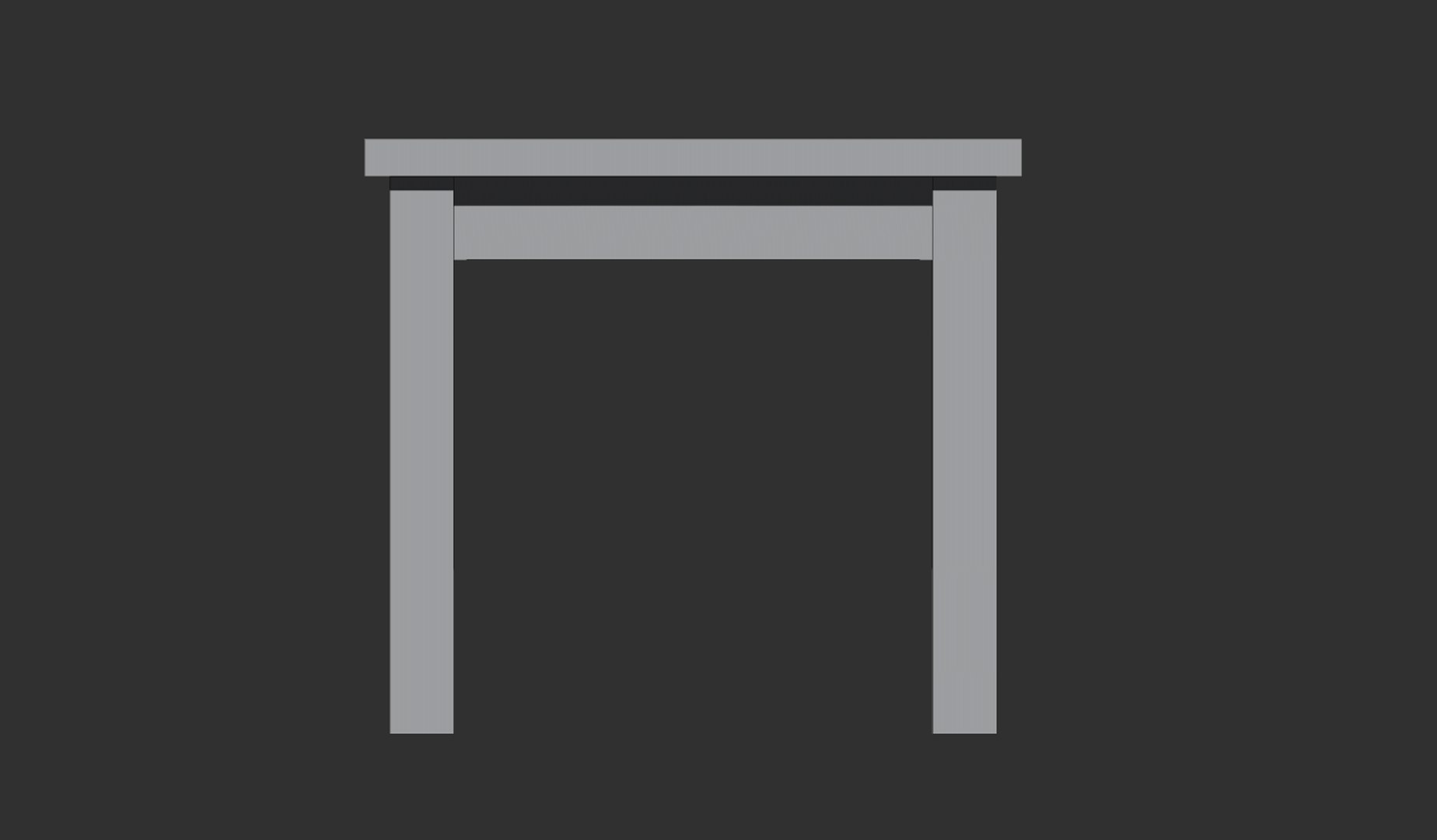 3D Square Desk 01 - TurboSquid 2087894
