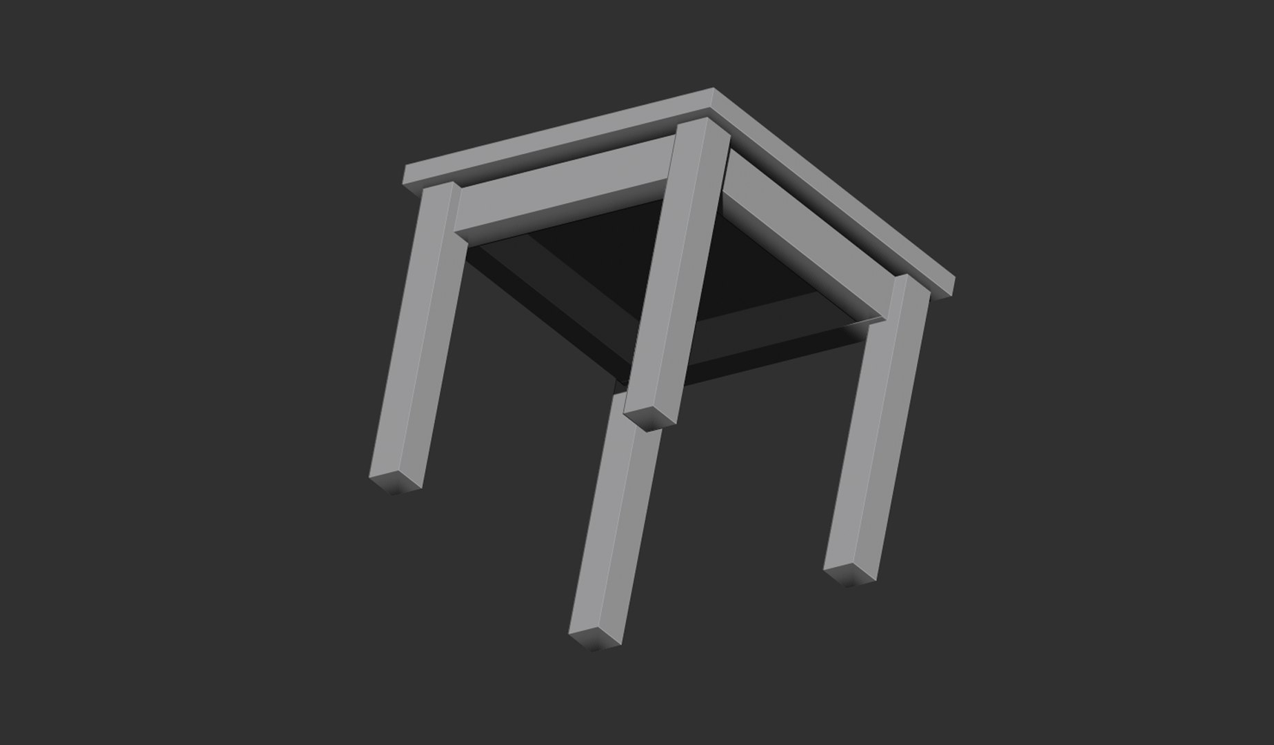 3D Square Desk 01 - TurboSquid 2087894