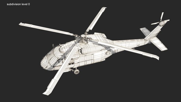 Black Hawk Helicopter ADF 3D model - TurboSquid 1843800