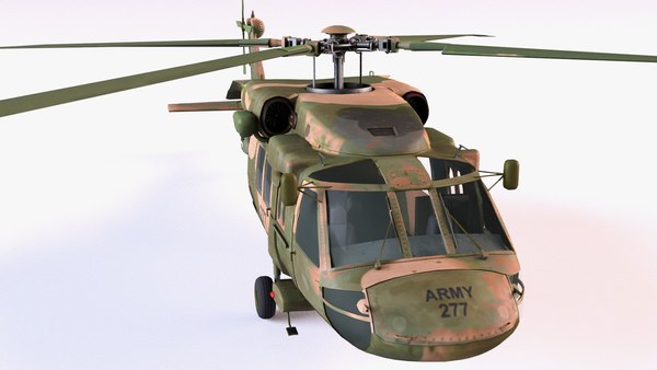 Black Hawk Helicopter ADF 3D model - TurboSquid 1843800