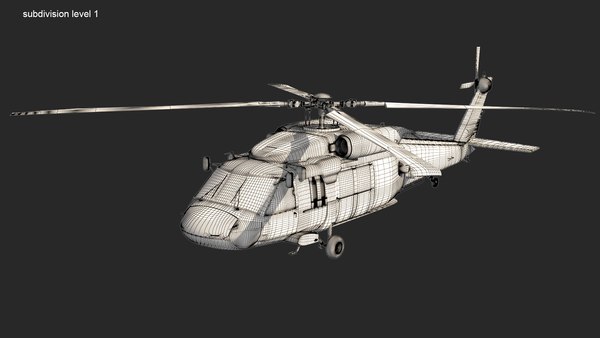 Black Hawk Helicopter ADF 3D model - TurboSquid 1843800