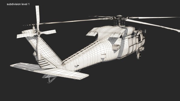 Black Hawk Helicopter ADF 3D model - TurboSquid 1843800