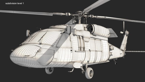 Black Hawk Helicopter ADF 3D model - TurboSquid 1843800