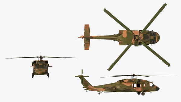 Black Hawk Helicopter ADF 3D model - TurboSquid 1843800