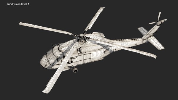 Black Hawk Helicopter ADF 3D model - TurboSquid 1843800