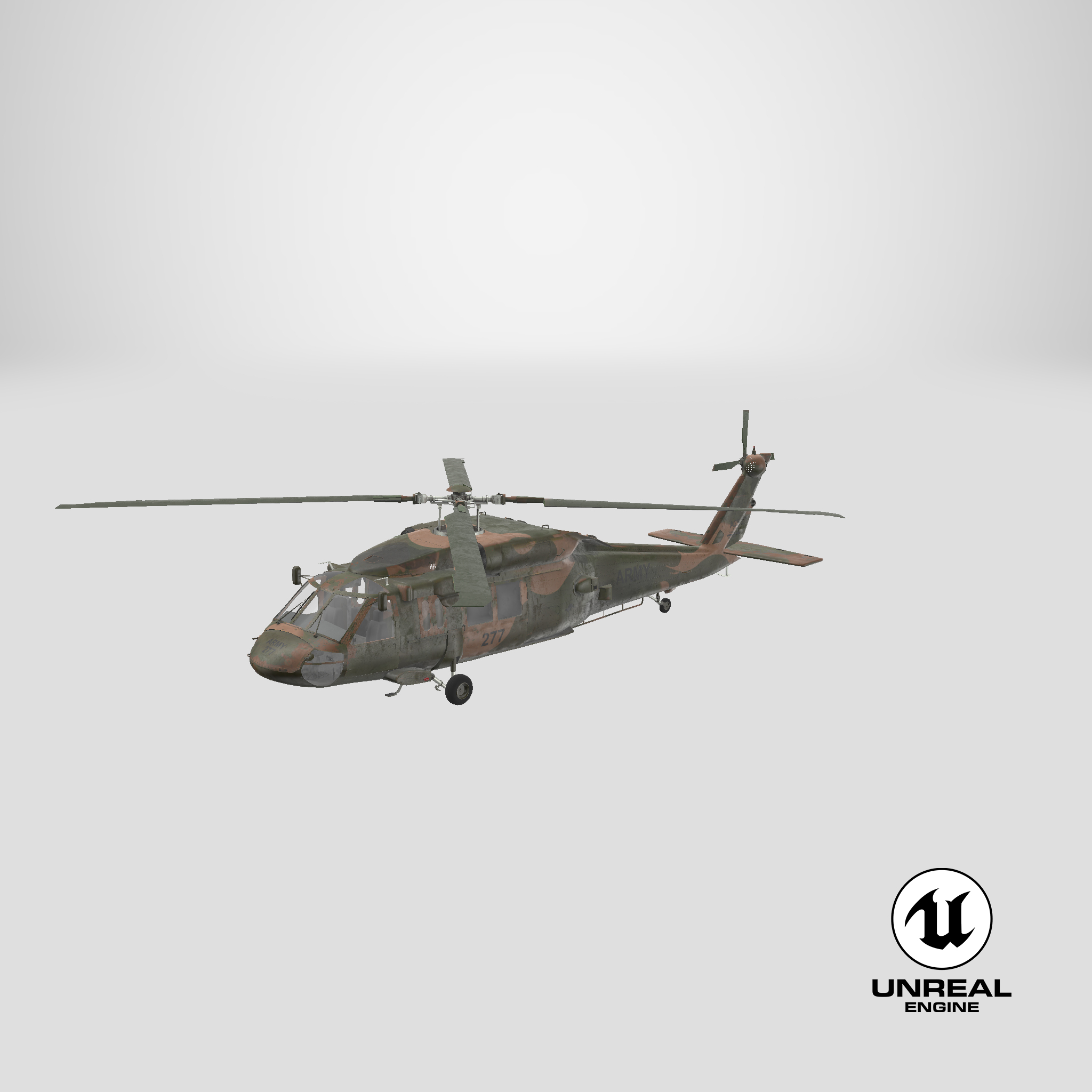 Black Hawk Helicopter ADF 3D model - TurboSquid 1843800