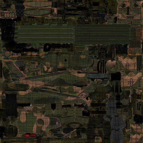 Black Hawk Helicopter ADF 3D model - TurboSquid 1843800