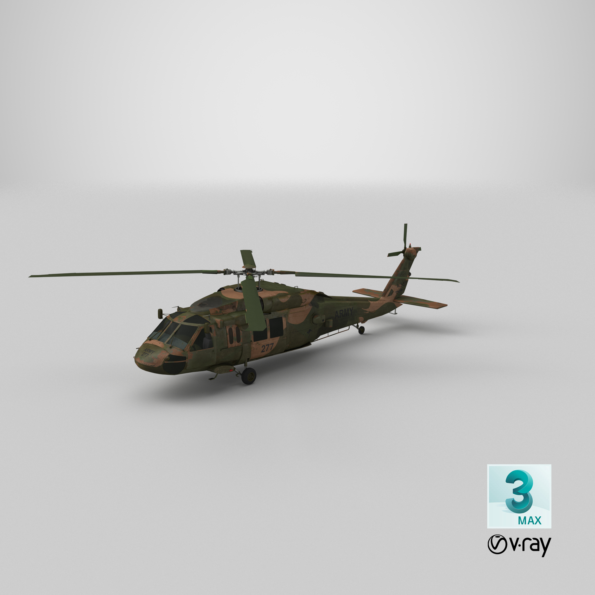 Black Hawk Helicopter ADF 3D model - TurboSquid 1843800