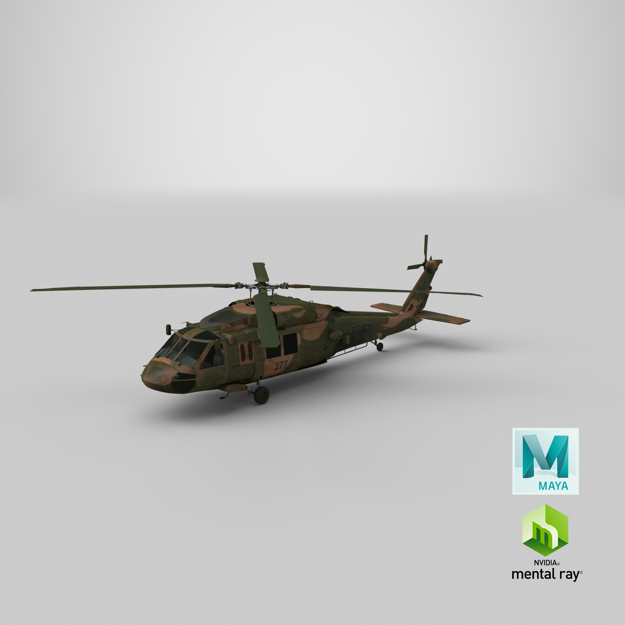 Black Hawk Helicopter ADF 3D model - TurboSquid 1843800