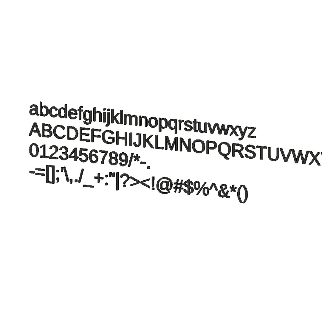 Arimo Font Cg Cad 3d 3ds