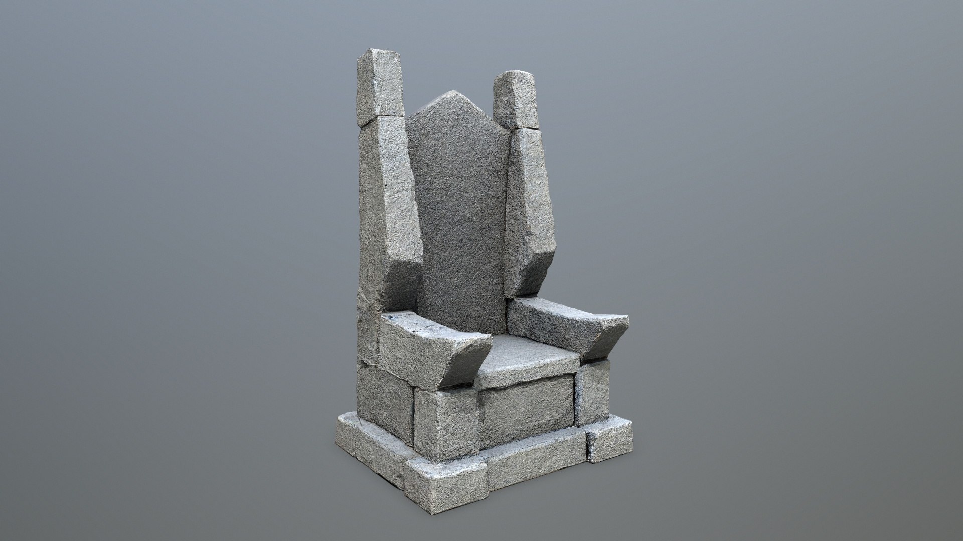 3D Stone Throne 3 Model - TurboSquid 2268854