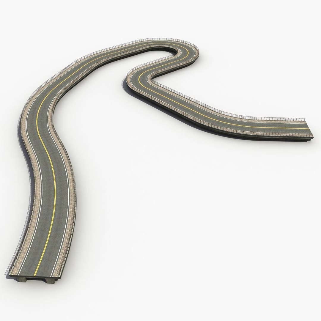 Road Set Modelled 3d Model