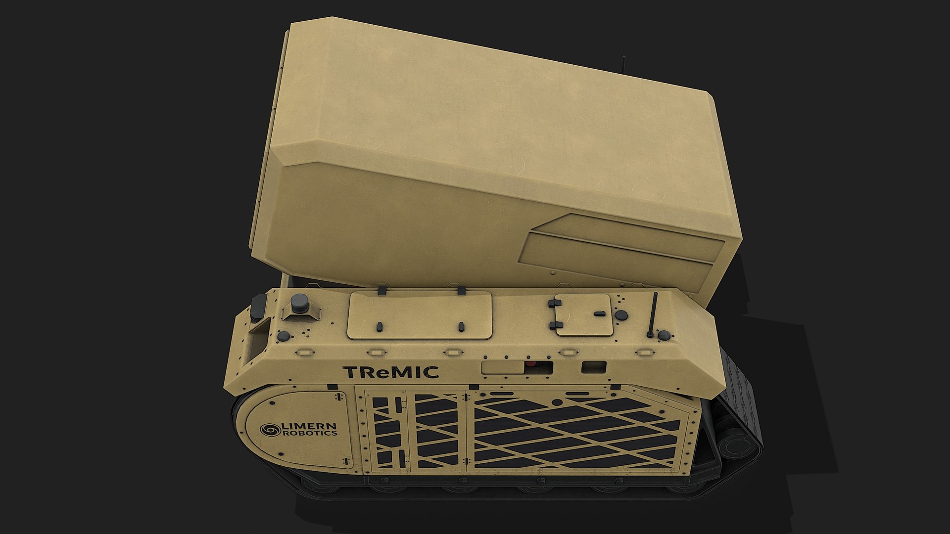 Smart Military MLRS Robot - Yellow Model - TurboSquid 2168282