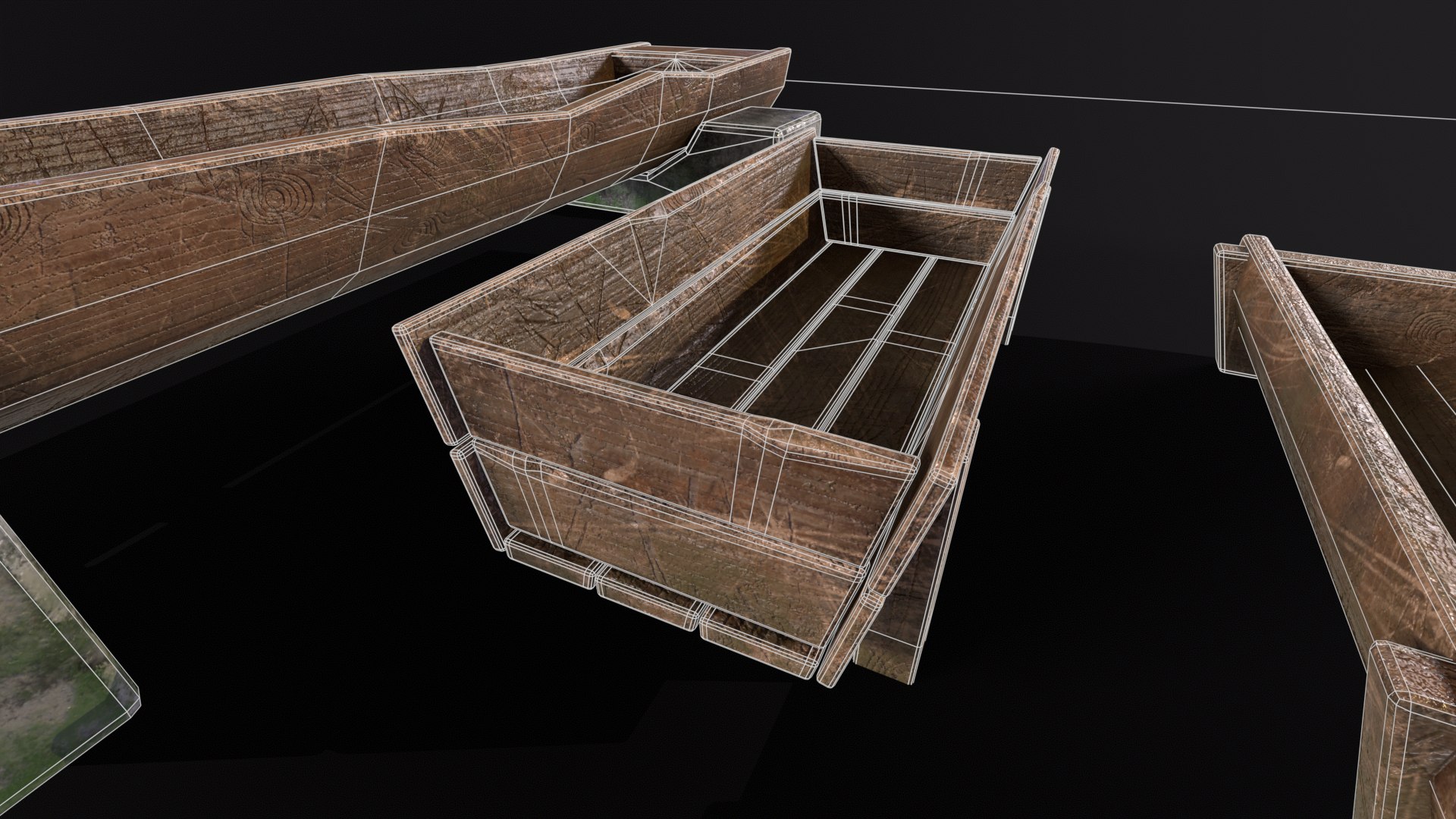 Medieval Trough Set 3D Model - TurboSquid 2198318