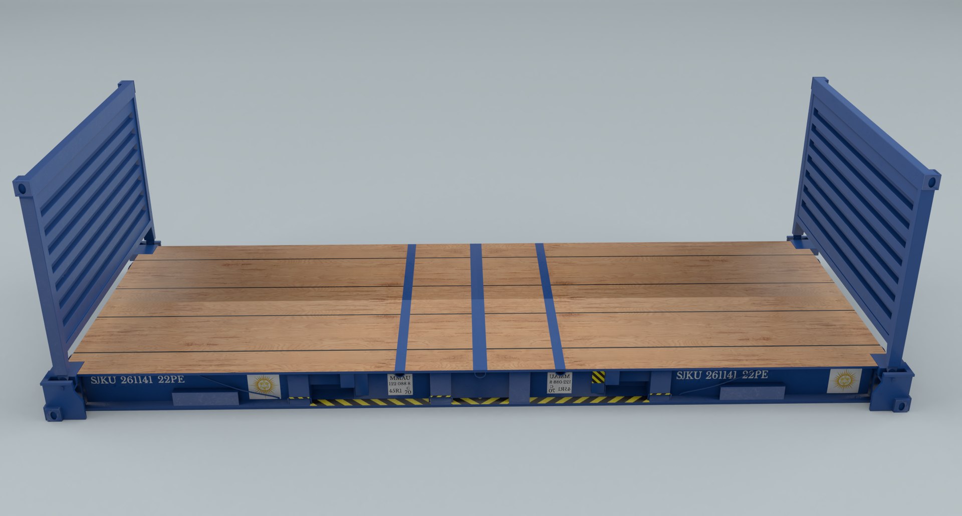 Flat Rack Container 3D - TurboSquid 1613997