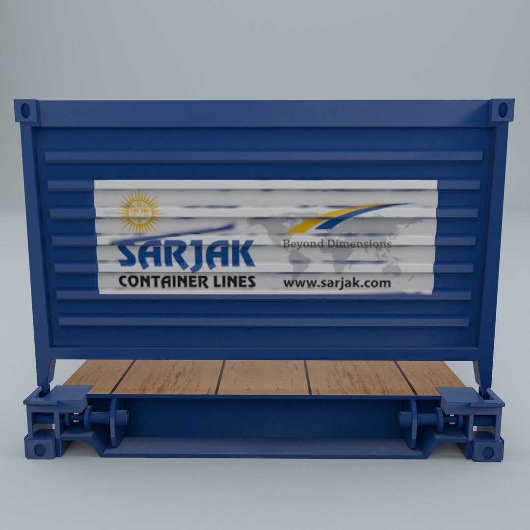 Flat Rack Container 3D - TurboSquid 1613997