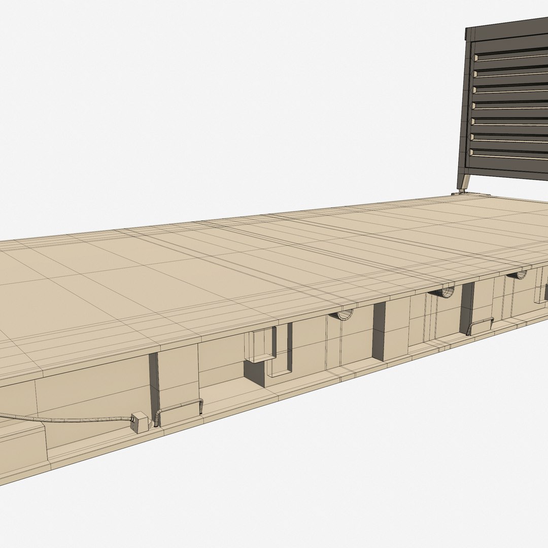 Flat Rack Container 3D - TurboSquid 1613997