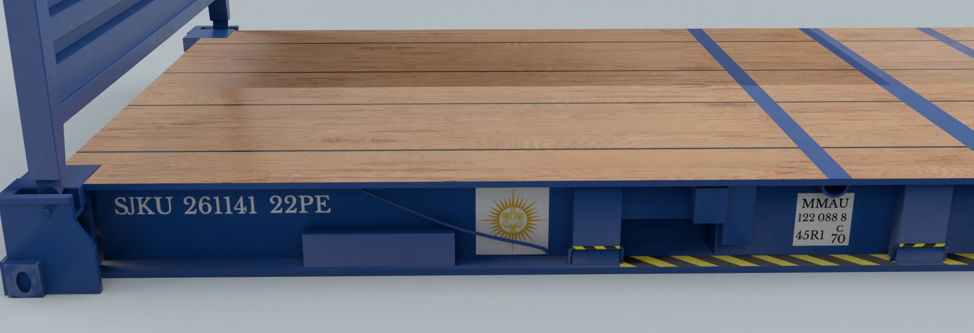 Flat Rack Container 3D - TurboSquid 1613997