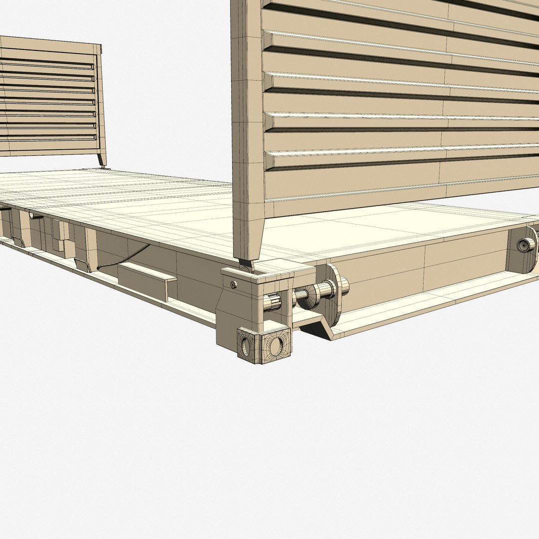 Flat Rack Container 3D - TurboSquid 1613997