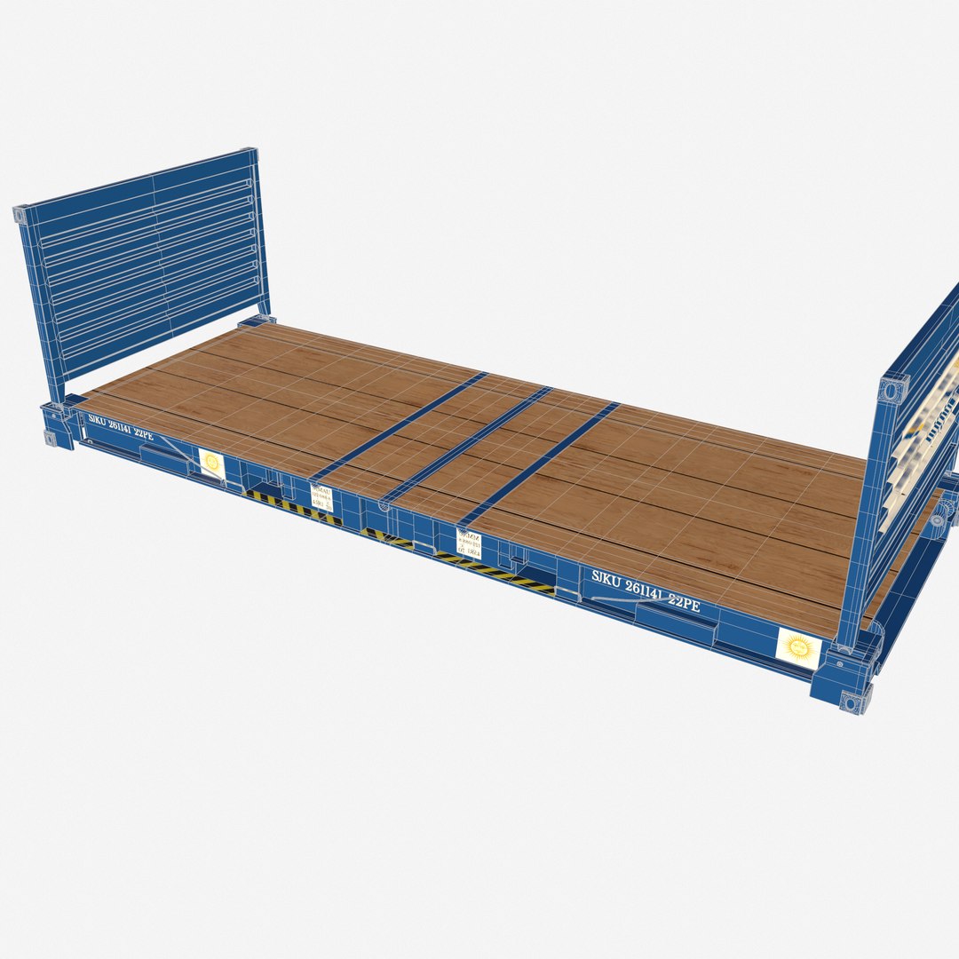 Flat Rack Container 3D - TurboSquid 1613997