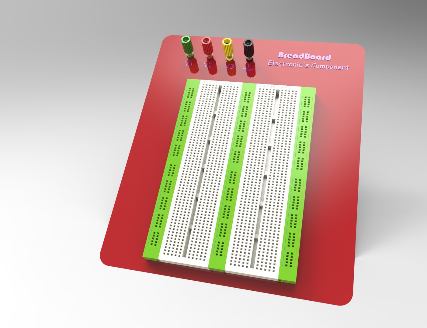 3D Breadboard - TurboSquid 1344270