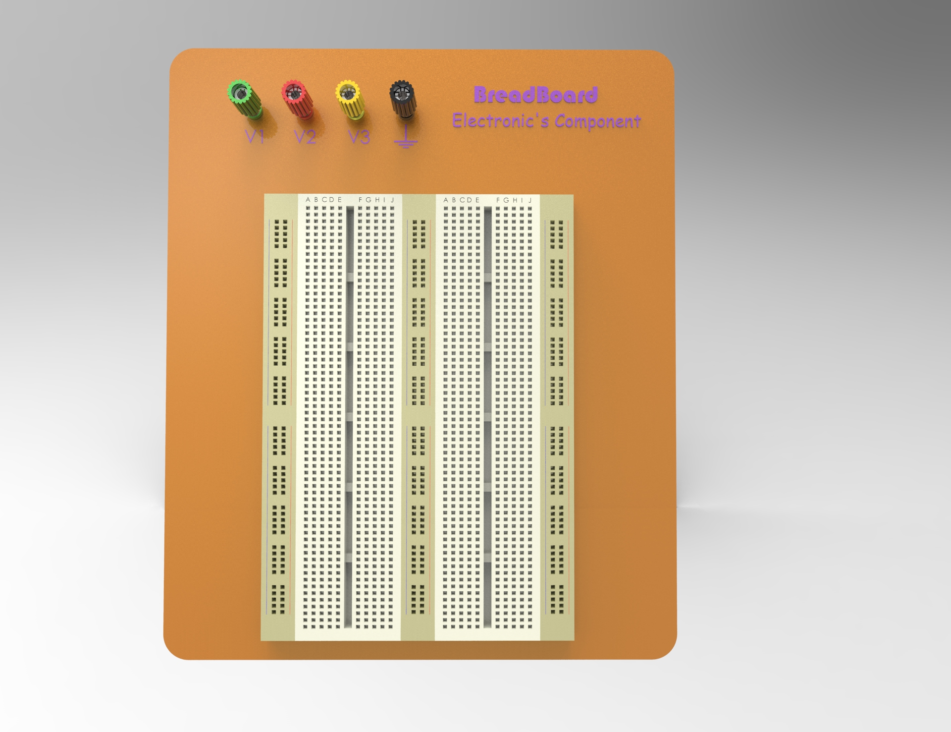 3D breadboard - TurboSquid 1344270